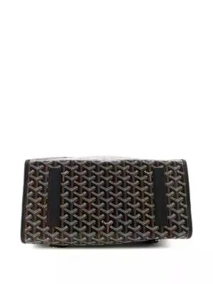 Goyard Saint Leger Briefcase Backpack In Coated Canvas - Black