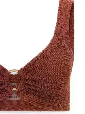 Hunza G Julia Ring-detail Bikini - Brown