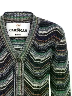 Missoni Zigzag-knit V-neck Cardigan