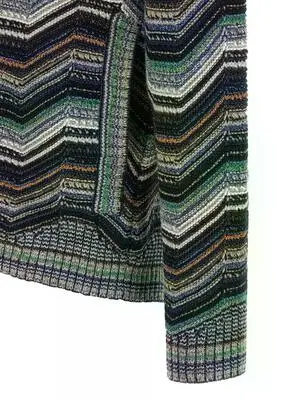 Missoni Zigzag-knit V-neck Cardigan