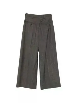 Simone Rocha Prince Of Wales Check Belted Trousers - Grey