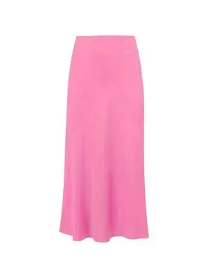 Sablyn Miranda Scallop-trim Bias-cut Skirt - Pink