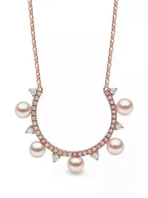 Yoko London Pearl And Diamond Necklace