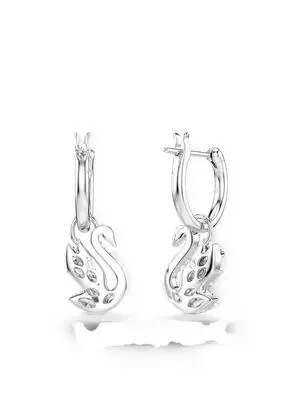 SWAROVSKI Swan-motif Drop Earrings