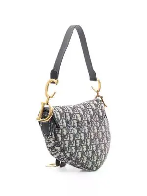 Dior Oblique Saddle Jacquard Tote Bag - Neutrals