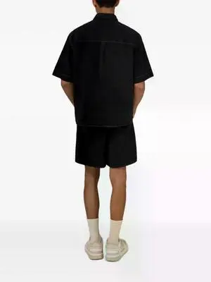 Amiri Script Logo Shorts - Black
