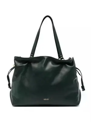 Liu Jo Logo-plaque Drawstring Tote Bag - Green
