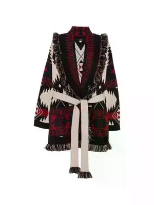 Alanui Jacquard Knitted Coat