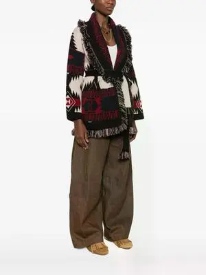 Alanui Jacquard Knitted Coat