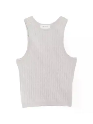 LISA YANG Iora Cable-knit Tank Top - Grey