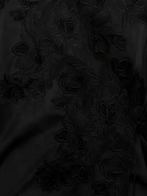 Ermanno Scervino Lace Embellished Ruffled Sleeve Blouse