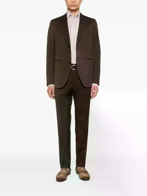 Tagliatore Herringbone-pattern Peak-lapel Suit