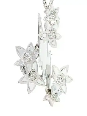 Dsquared2 Crystal-embellished Floral-pendant Necklace