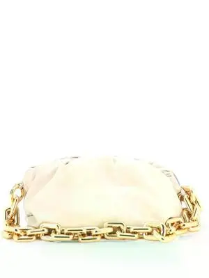 Bottega Veneta The Chain Pouch Leather Shoulder Bag - Neutrals