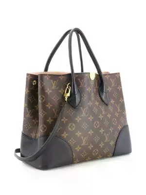 LOUIS VUITTON Monogram Canvas And Leather Flandrin Tote Bag - Black