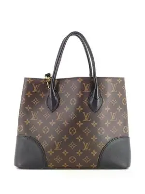 LOUIS VUITTON Monogram Canvas And Leather Flandrin Tote Bag - Black