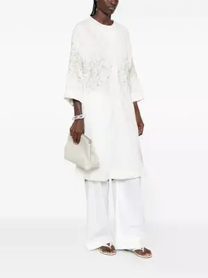AODRESS Sequin-embellished Embroidered Coat