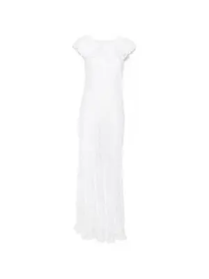 ANTONINO VALENTI Off-shoulder Ruffled Maxi Dress - White