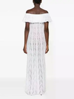 ANTONINO VALENTI Off-shoulder Ruffled Maxi Dress