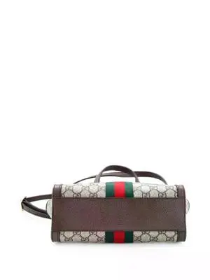 Gucci Ophidia Top Handle Gg Coated Canvas Small Tote Bag