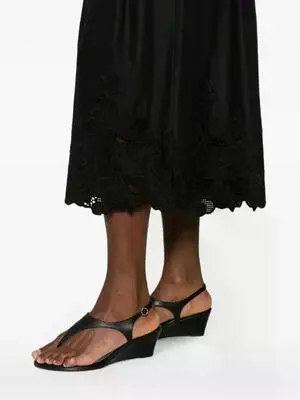Ermanno Scervino Embroidered Pleated Midi Skirt