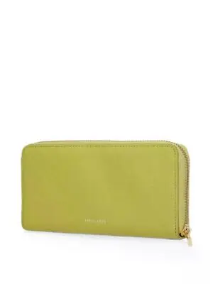 TRUSSARDI Cameo Logo-plaque Pebbled-texture Wallet