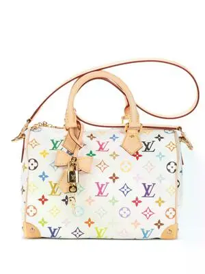LOUIS VUITTON Takashi Murakami 25 Speedy Bandoulière - White