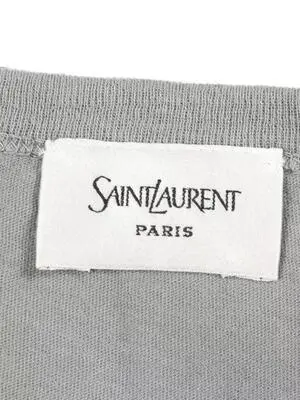 Saint Laurent Logo-embroidered T-shirt