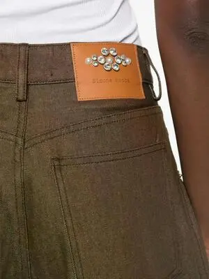Simone Rocha Embellished Logo-patch Jeans
