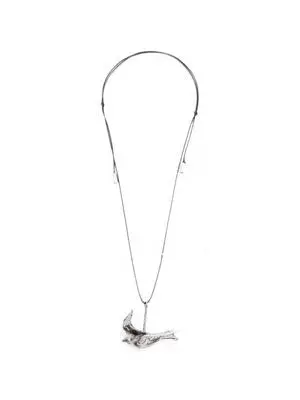 VESTIAIRE D'UN OISEAU LIBRE Bird Pendant Necklace - Silver
