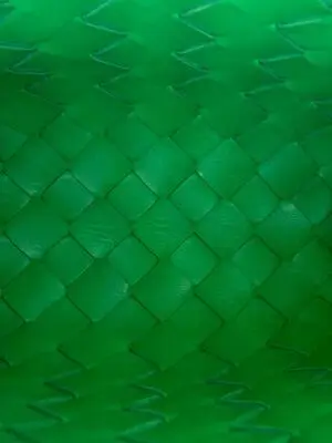 Bottega Veneta Mini Lambskin Intrecciato Loop Camera Bag - Green