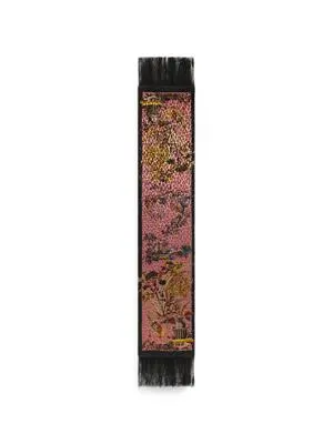 Etro Leopard-pattern Velvet Scarf - Pink