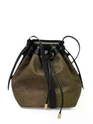 Borbonese Drawstring-fastening Bucket Bag - Brown
