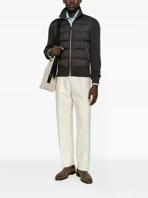 TOM FORD Paneled Zip-up Jacket - Black