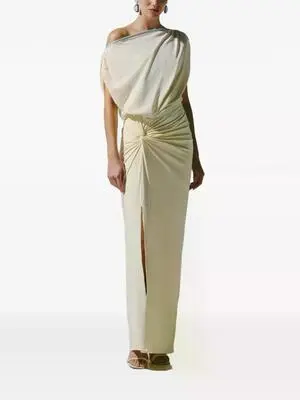 BAOBAB Knot-detail Ruched Maxi Dress - Neutrals