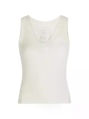 TALA Ribbed-knit V-neck Tank Top - Neutrals