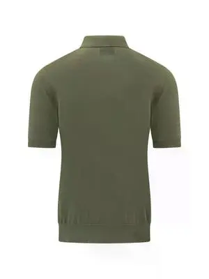 HOSIO Short-sleeve Cotton Polo Shirt - Green