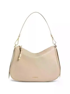 COCCINELLE Nory Grained-leather Shoulder Bag - Neutrals