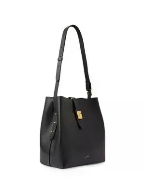Soeur Logo-plaque Leather Shoulder Bag