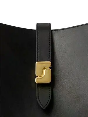 Soeur Logo-plaque Leather Shoulder Bag