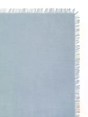 Eric Bompard Fringed Twill Wool Scarf