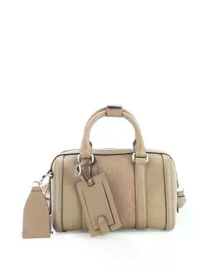 Gucci Duffle Bag Jumbo Gg Embossed Leather Mini Travel Bag - Brown