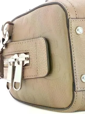 Gucci Jumbo Gg Embossed Leather Mini Travel Bag - Brown
