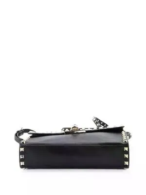 Valentino Garavani Rockstud Flip Lock Flap Bag Medium Leather Crossbody Bag