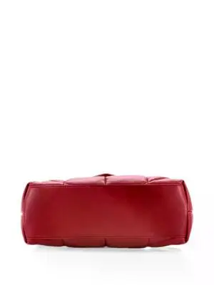 Saint Laurent Loulou Matelasse Chevron Leather Medium Shoulder Bag - Red