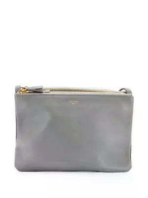 Celine Trio Leather Small Crossbody Bag - Grey