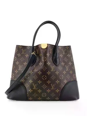 LOUIS VUITTON Flandrin Handbag Monogram Canvas And Leather Tote Bag - Black