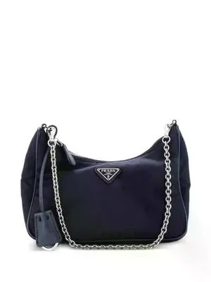 Prada Re-edition 2005 Shoulder Bag Tessuto - Blue