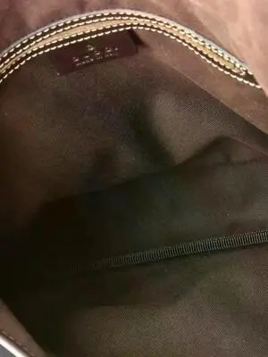 Gucci Flap Messenger Gg Coated Canvas Small Crossbody Bag - Brown