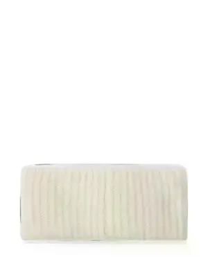 Pinko Ribbed Logo-patch Headband - White